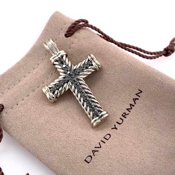 David Yurman | Accessories | David Yurman Cross Pendent With Black ...